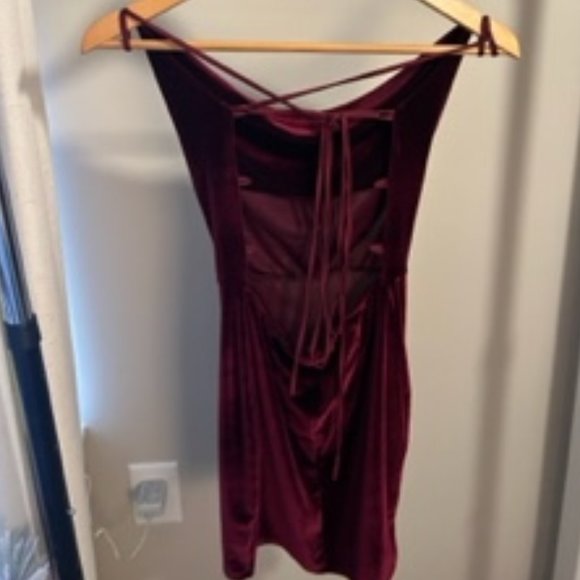 Lucy in the Sky | Dresses | Lucy In The Sky Red Velvet Dress | Poshmark